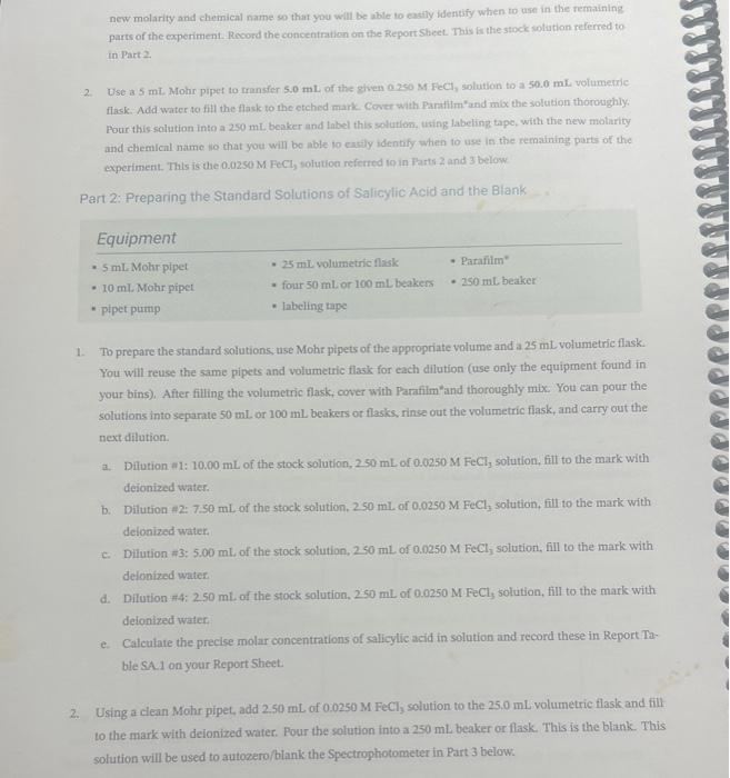 2. Based on your data in Part 4... a. Determine the | Chegg.com