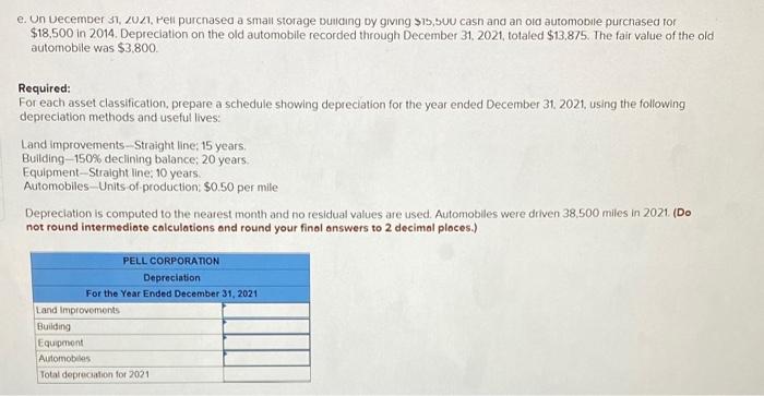 Solved Problem 11-3 (Algo) Depreciation methods; partial | Chegg.com