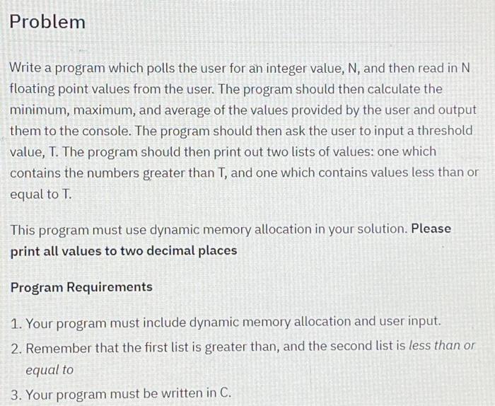 Solved Write a program which polls the user for an integer | Chegg.com