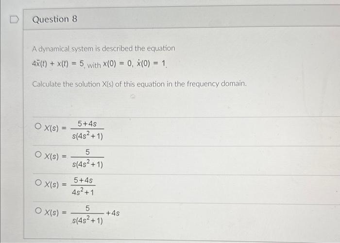 Solved A dynamical system is described the equation | Chegg.com