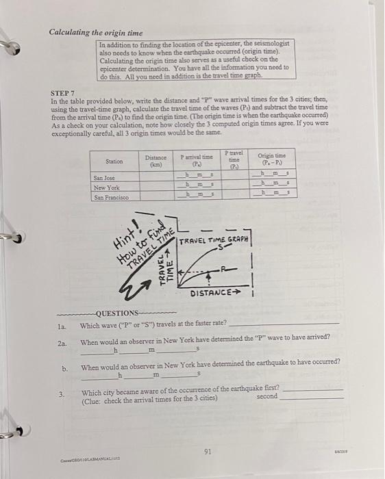 Solved STEP 3 Complete the chart by subtracting (S3)−(P2) to | Chegg.com