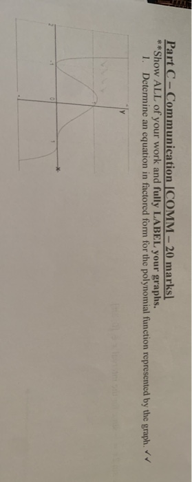 Solved Part C - Communication (COMM - 20 marks **Show ALL of | Chegg.com