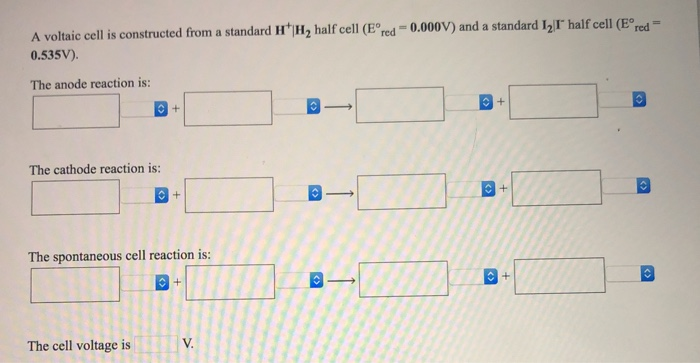 Solved A voltaic cell is constructed from a standard Cl2 Cr | Chegg.com