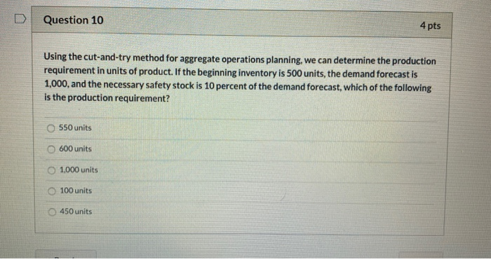 Solved D Question 10 4 pts Using the cut-and-try method for | Chegg.com
