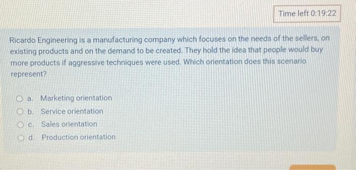 Solved Ricardo Engineering is a manufacturing company which | Chegg.com