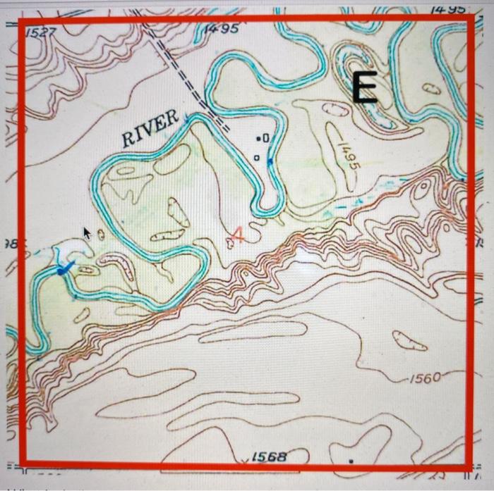 Solved 14.9D 1527 1495 RIVER 0 -1495 W 18 -1560 1568 1568 | Chegg.com