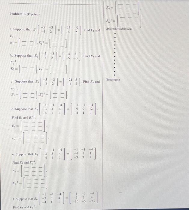 Solved Problem 1. (12 points) b. Suppose that | Chegg.com