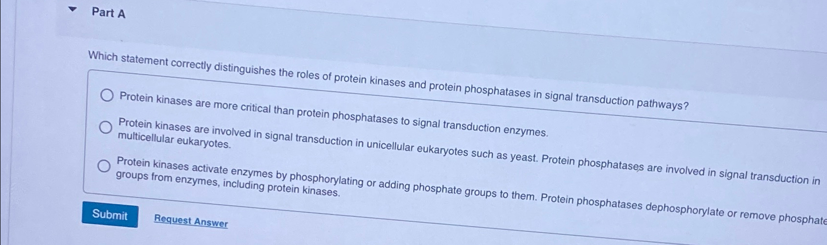 Solved Part AWhich statement correctly distinguishes the | Chegg.com