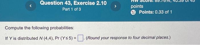 Solved Compute the following probabilities: If Y is | Chegg.com