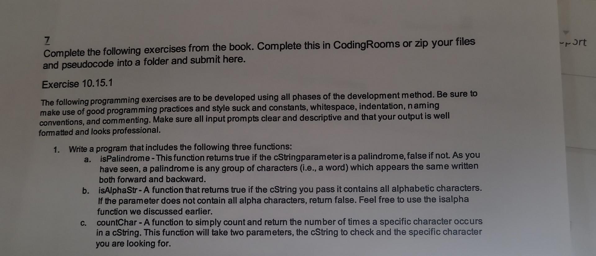 Solved 7 Complete the following exercises from the book. | Chegg.com