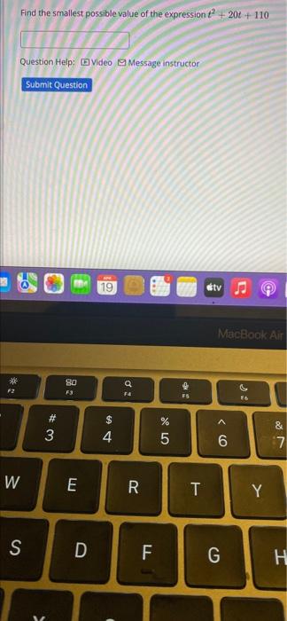 Solved Find the smallest possible value of the expression ? | Chegg.com
