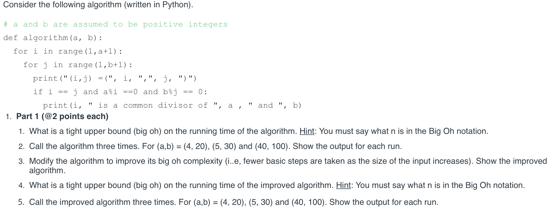 Solved Please code in python with explanations | Chegg.com