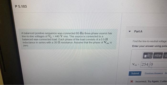 Solved A balanced positive-sequence wye-connected 60 -Hz | Chegg.com