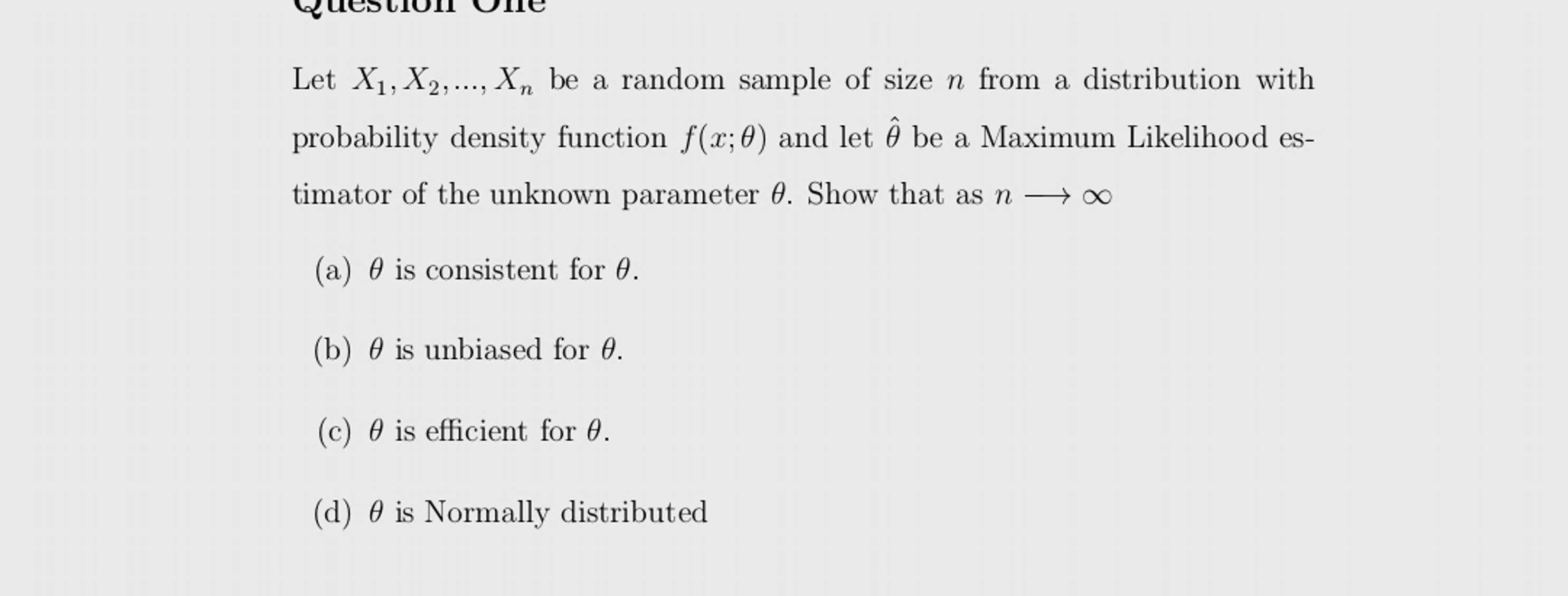 Solved Let x1,x2,dots,xn ﻿be a random sample of size n ﻿from | Chegg.com