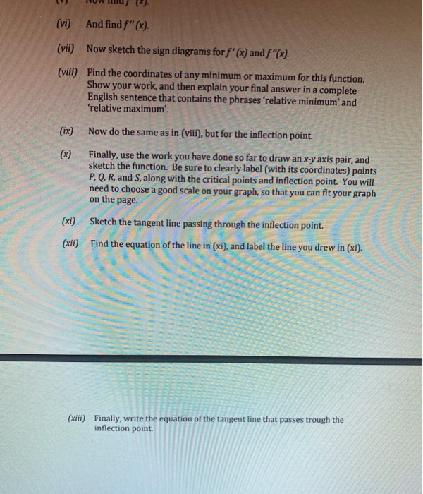 Solved Consider the cubic function f(x) = a x3 + b x2 + | Chegg.com