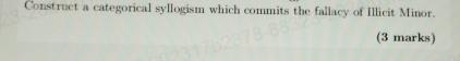 Solved Constract a categorical syllogism which commits the | Chegg.com