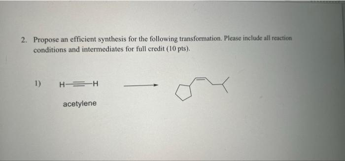 Solved 2. Propose an efficient synthesis for the following | Chegg.com