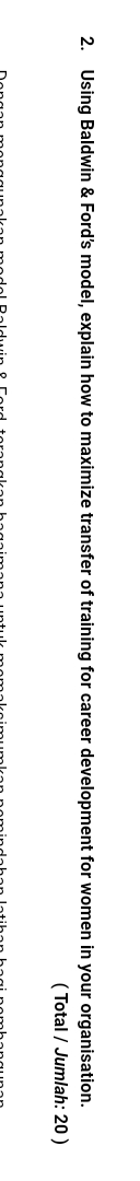Solved Using Baldwin & Ford's model, explain how to maximize | Chegg.com
