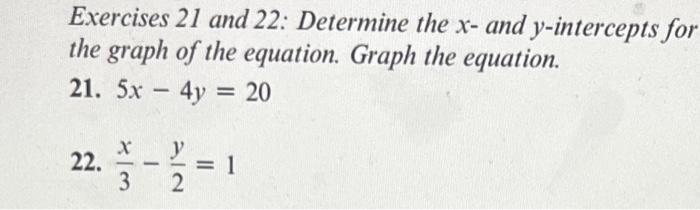 Solved Exercises 21 and 22: Determine the x - and | Chegg.com