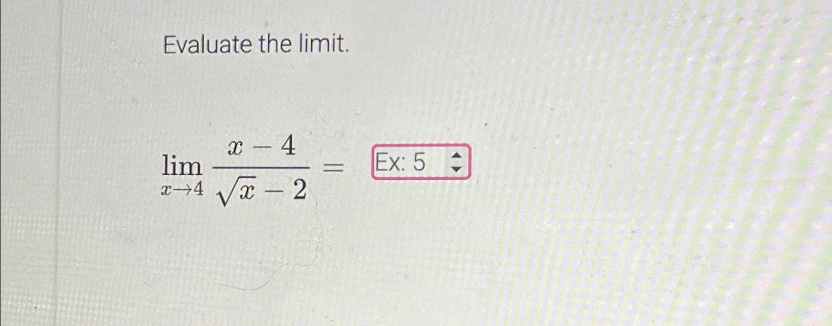 Solved Evaluate the limit.limx→4x-4x2-2= | Chegg.com