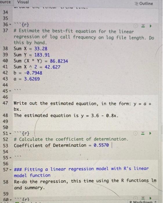 Solved 84 85 Inspect the R output to test the null | Chegg.com