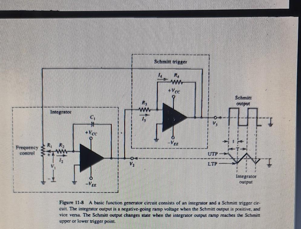 11-7 The integrator in Figure 11-8 has R, = 500 1, R2 | Chegg.com