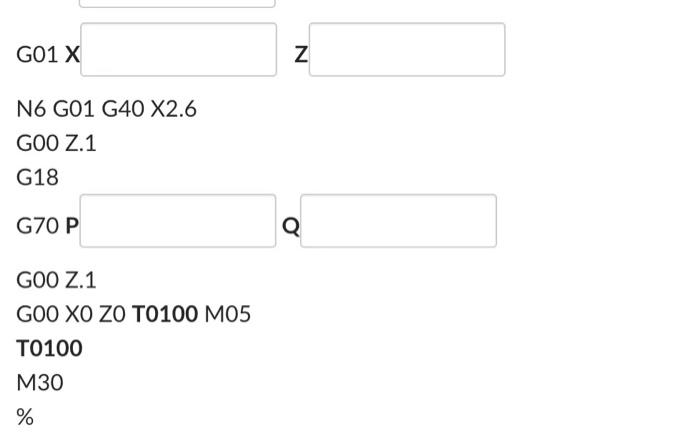 Solved Write a short CNC Lathe program using rough and | Chegg.com