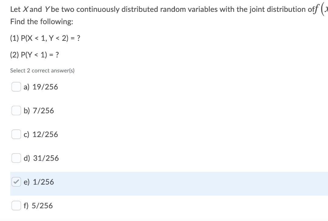 Solved Let X and Y be two continuously distributed random | Chegg.com
