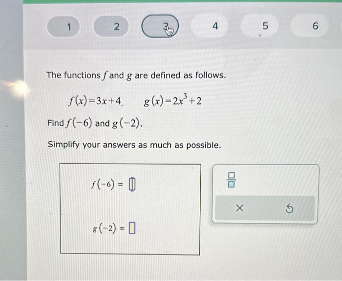 Solved The functions f and g are defined as follows. | Chegg.com