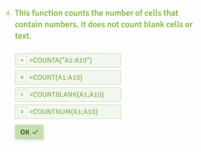Solved D This Function Counts The Number Of Cells That 0813