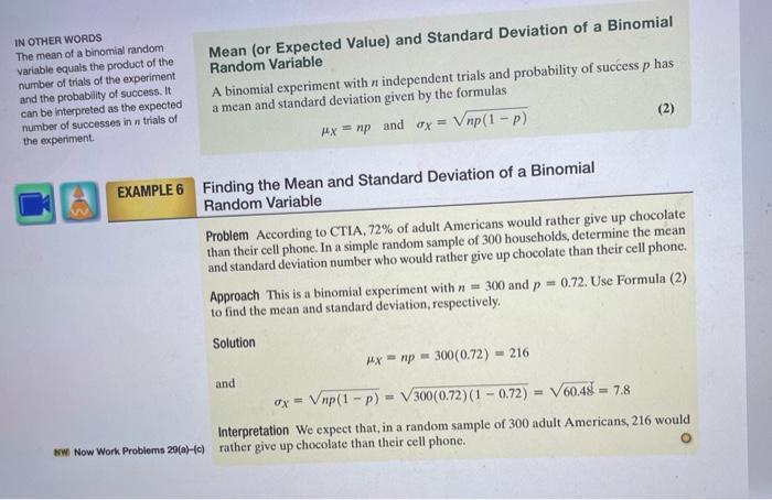 Solved 4 Using The Binomial Formula What Is The 9234