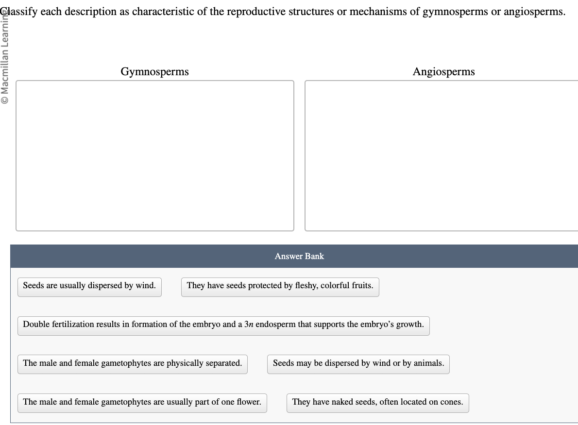 Solved Classify each description as characteristic of a | Chegg.com