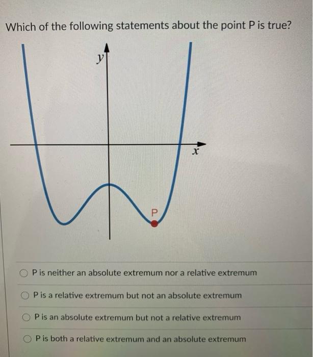 Solved Which of the following statements about the point P | Chegg.com