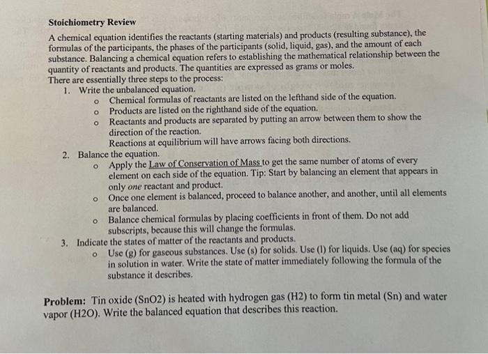 Solved A chemical equation identifies the reactants | Chegg.com
