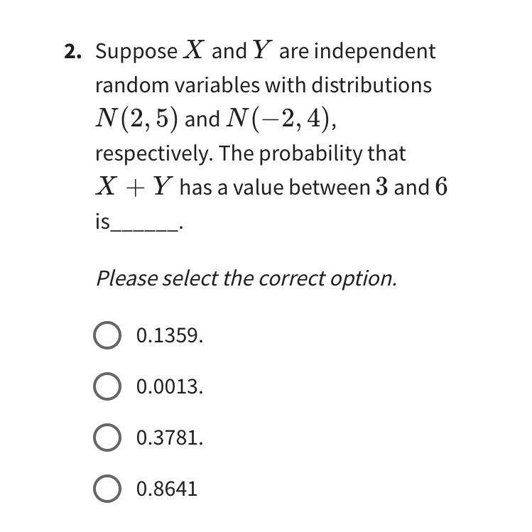 Solved Suppose x ﻿and Y ﻿are independent random variables | Chegg.com