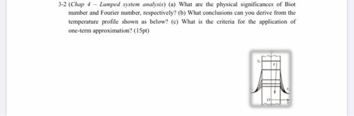 Solved 3-2 (Chap 4 - Lumped system analysis) (a) What are | Chegg.com
