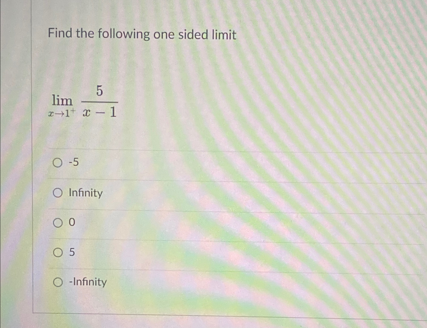Solved Find the following one sided | Chegg.com