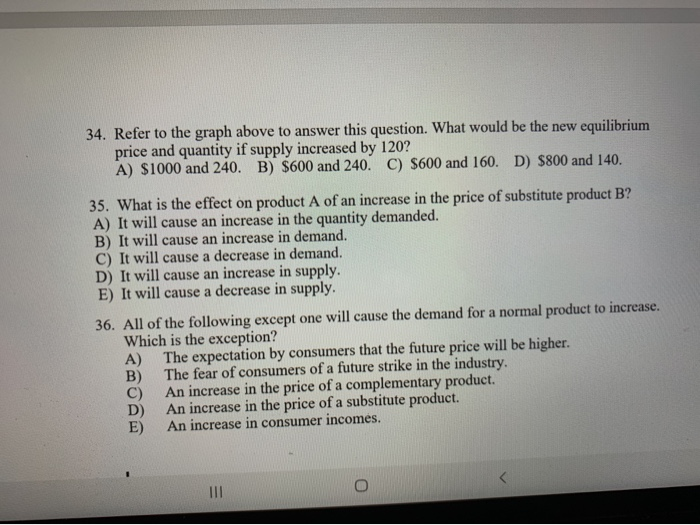 Solved Price 160 200 2240 Quantity per month 31. Refer to | Chegg.com