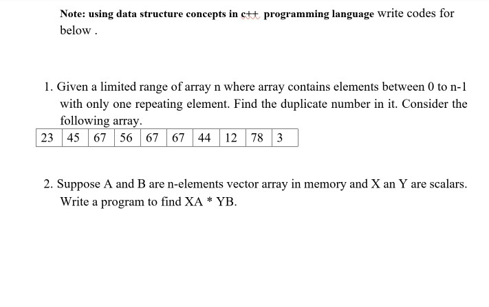 Solved Note: using data structure concepts in ett | Chegg.com