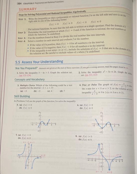 Solved 384 CHAPTERS Polynomial and Rational Functions | Chegg.com
