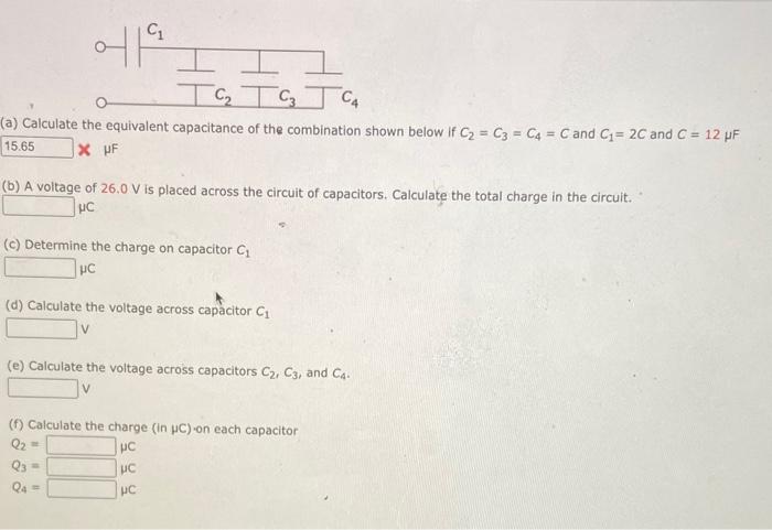 Solved (a) Calculate the equivalent capacitance of the | Chegg.com