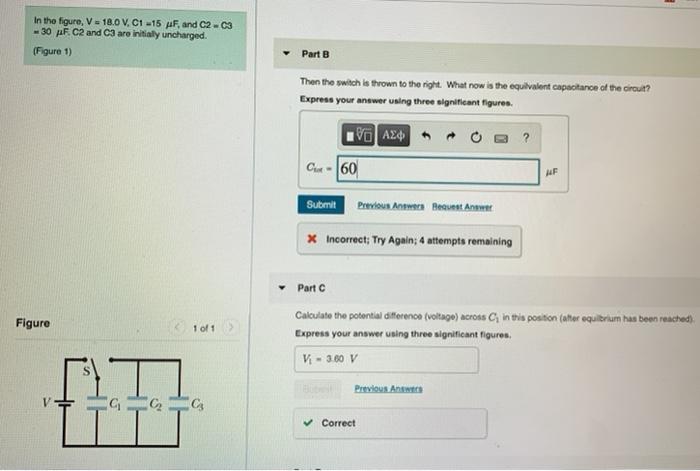 Solved i added c2 and c3 because their in series but it said | Chegg.com