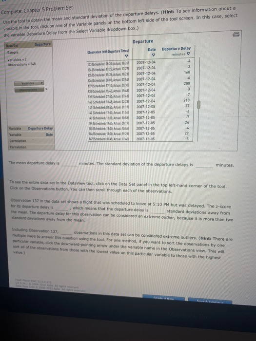 Complete: Chapter 5 Problem Set Use the tool to | Chegg.com