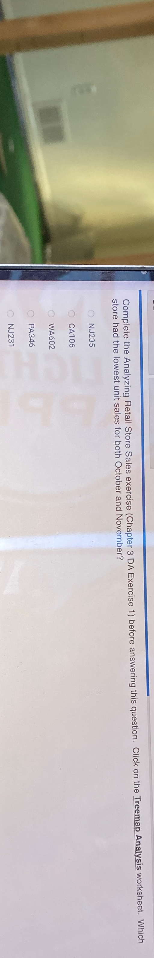 Solved Complete the Analyzing Retail Store Sales exercise | Chegg.com