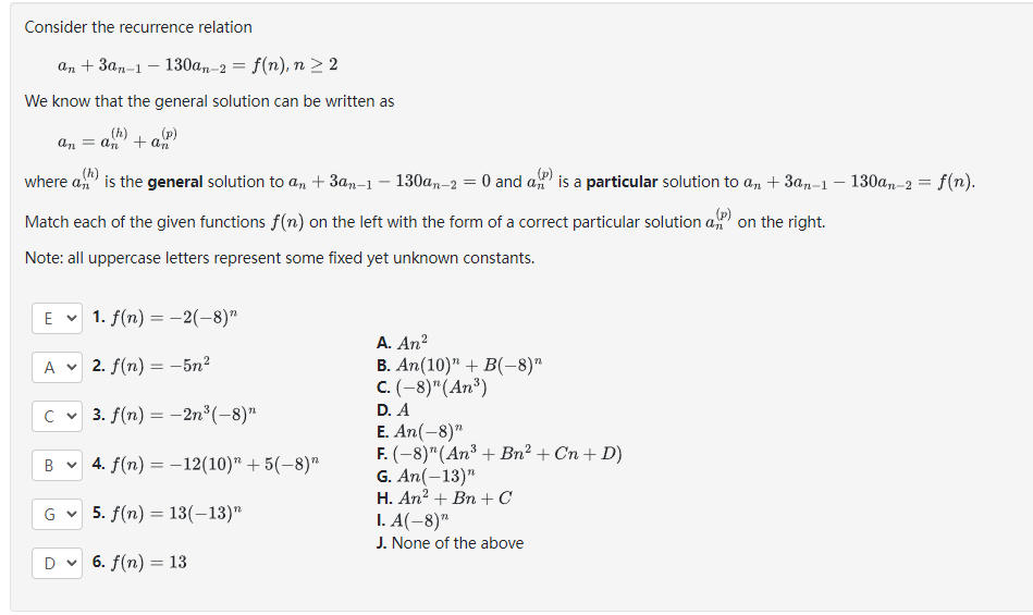 Solved Consider the recurrence | Chegg.com