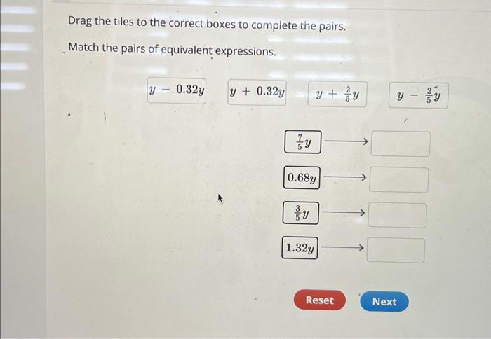 Solved Drag the tiles to the correct boxes to complete the | Chegg.com