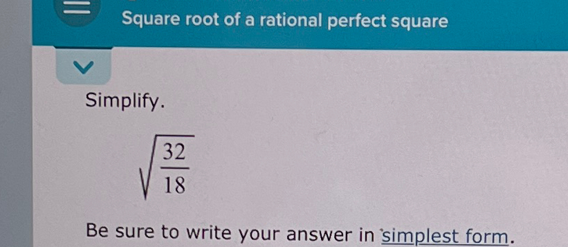 Solved Square root of a rational perfect | Chegg.com