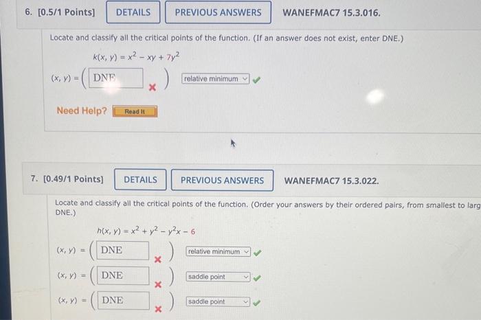Solved Locate and classify all the critical points of the | Chegg.com