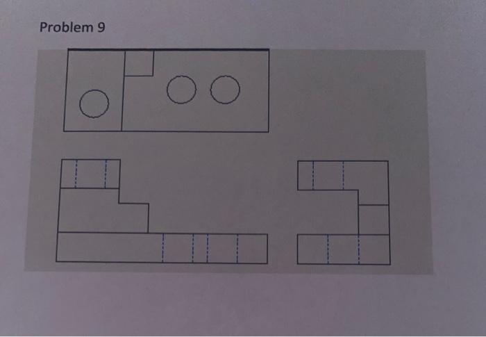 Solved Create a 3D sketch for the following multi-view | Chegg.com