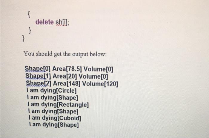 Solved Question 1: For the class hierarchy for the figure | Chegg.com
